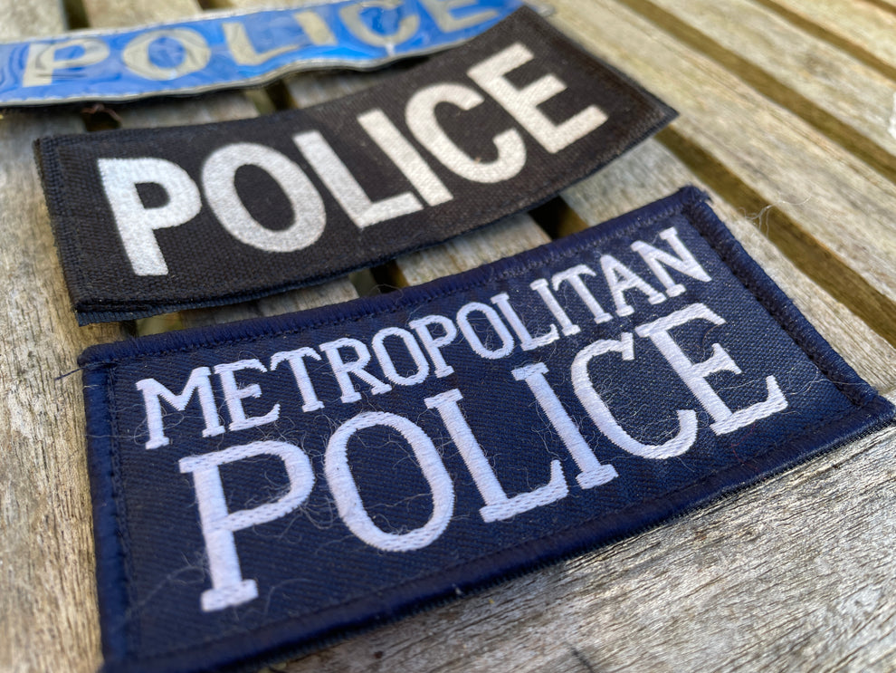 Three British Police force Velcro badges – TheAntiqueForager