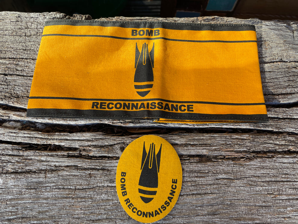 WW2 Civil Defence bomb reconnaissance officer sleeve insignia and armb ...