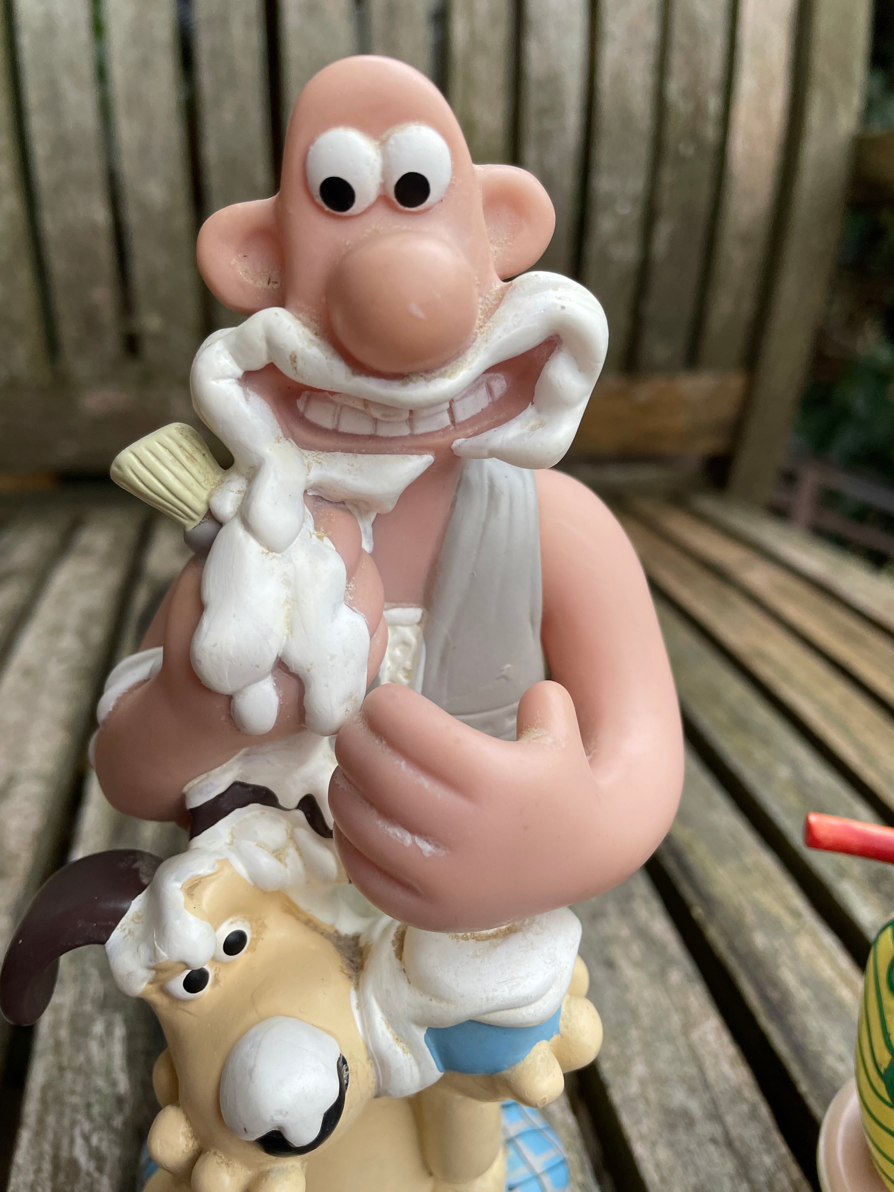 Wallace and Gromit vintage collectable plastic bath time figurine and ...
