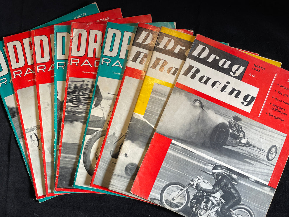 Nine original vintage Drag Racing magazines from 1965 – TheAntiqueForager