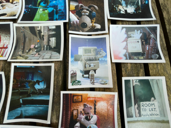 Collection of Wallace and Gromit Merlin collection stickers for the Me ...