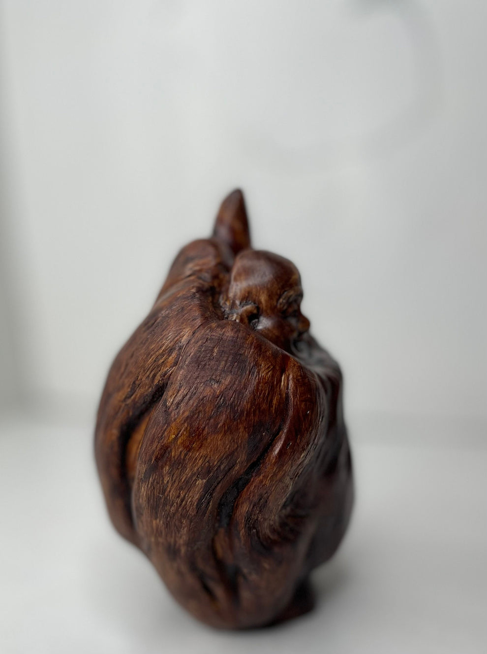 A Charming Hand Carved Original Root Carving of Happy Buddha ...