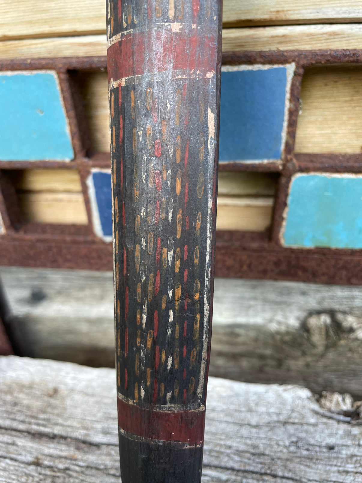 Antique Aboriginal Australian Woomera with remnants of original paint ...